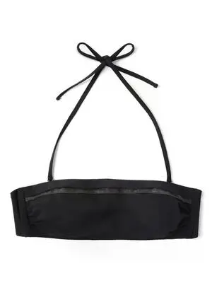 Brunello Cucinelli Monili Chain-embellished Bikini Top - Black