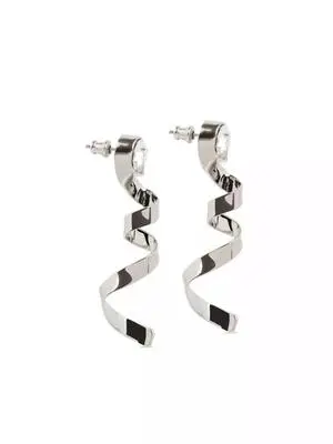 Dries Van Noten Swirl Earrings - Silver