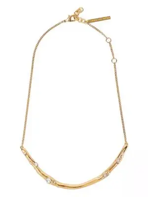 Dries Van Noten Crystal-embellished Chain Necklace - Gold