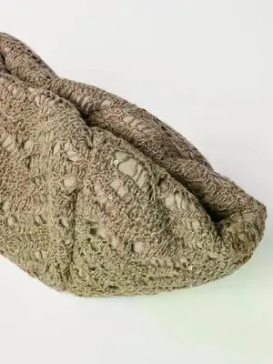 Brunello Cucinelli Crochet Panel Cross Body Bag