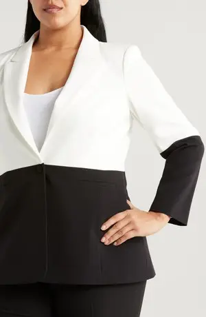 TAHARI ASL Colorblock Blazer