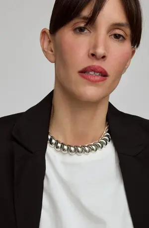 ST. MORAN Teardrop Beaded Statement Necklace