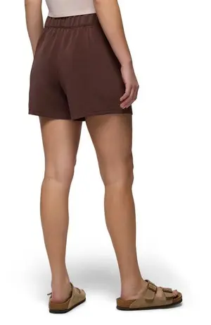 Prana Shea High-waisted Knit Shorts - Mocha