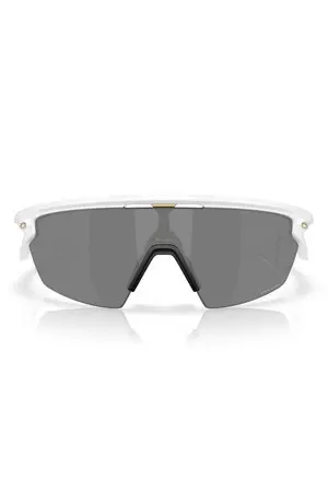 Oakley Oakley Prizm™ Road Sport Rectangular Sunglasses Matte White / Prizm Black