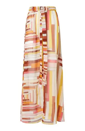 Missoni Long Printed Silk Skirt - Multicoloured