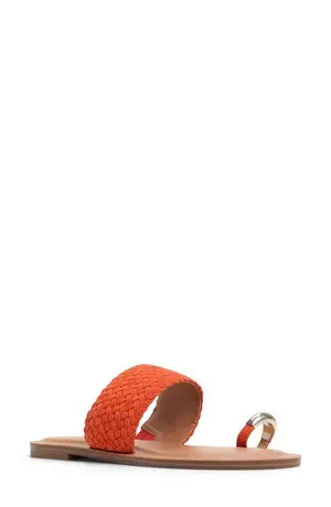 Aldo ALDO Beachwalk Woven Slide Sandal Medium Red