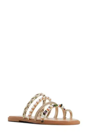 Aldo Lindya Toe Ring Slide Sandal - Gold