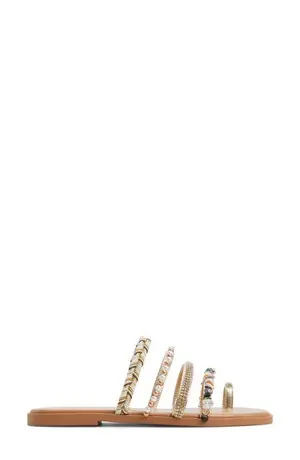 Aldo Lindya Toe Ring Slide Sandal - Gold