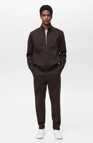 Mango Cotton-blend Bomber Jacket