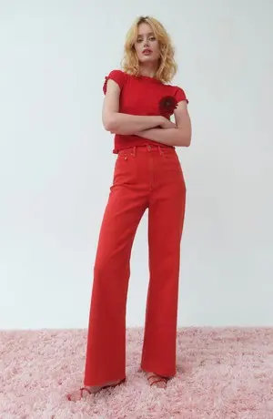 DAZE Far Out High-waist Wide-leg Jeans
