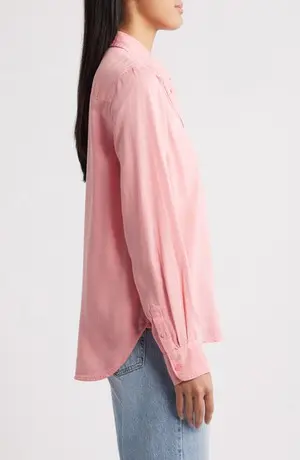 Caslon Pocket Button-up Shirt - Pink Geranium