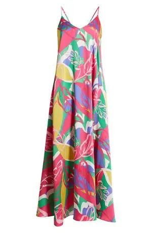 TAHARI ASL Printed Maxi Dress