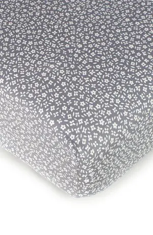 L'OVEDBABY Muslin Crib Sheet - Blueberry Floral