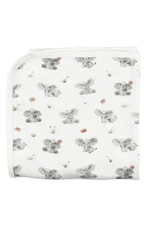 L'OVEDBABY Organic Cotton Blanket Baby Elephant
