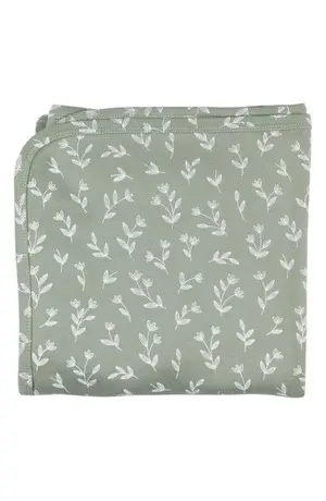 L'OVEDBABY Organic Cotton Blanket Seafoam Bloom