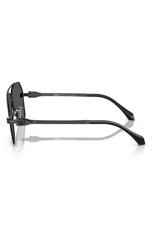 Versace 63mm Pilot Sunglasses