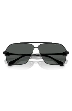 Versace 63mm Pilot Sunglasses