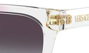 Versace 47mm Square Sunglasses - Pink/yellow/grey Gradient