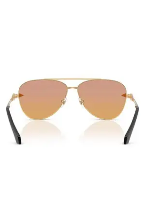 Versace 61mm Pilot Sunglasses - 1002el61 Gold