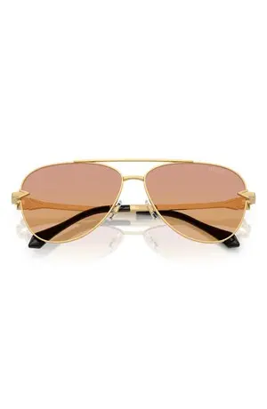 Versace 61mm Pilot Sunglasses - 1002el61 Gold