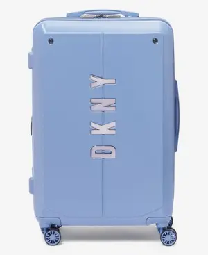 Dkny 25" Upright Suitcase - Blue Suede