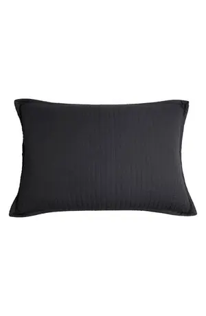 POM POM AT HOME Carlyle Quilted Pillow Sham - Midnight