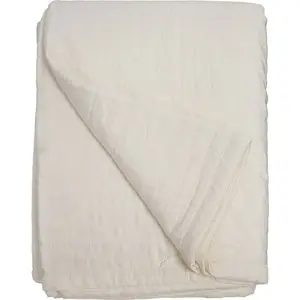 POM POM AT HOME Carlyle Quilted Coverlet - Ivory