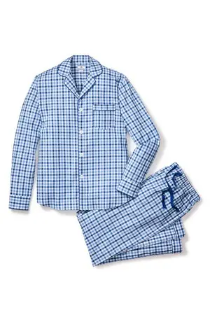 PETITE PLUME Gingham Pajama Set - Blue