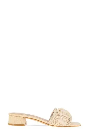 Bcbgmaxazria Camri Raffia Slide Sandal - Natural