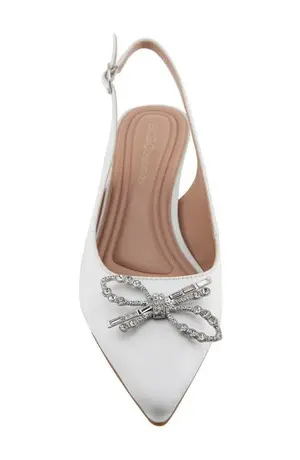 Bcbgmaxazria Donna Slingback Kitten Heel Pump - Porcelain