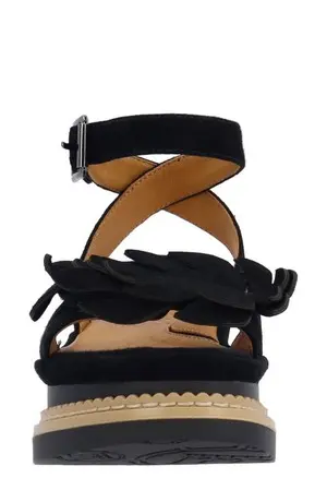 L'AMOUR DES PIEDS Alaric Platform Sandals - Black