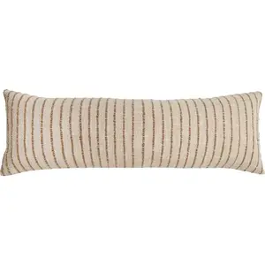 POM POM AT HOME Jojo Lumbar Accent Pillow - Ivory / Walnut