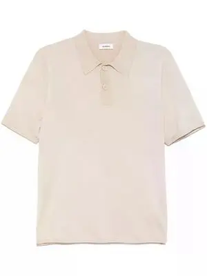 Sandro Short-sleeve Knitted Polo Shirt Neutrals