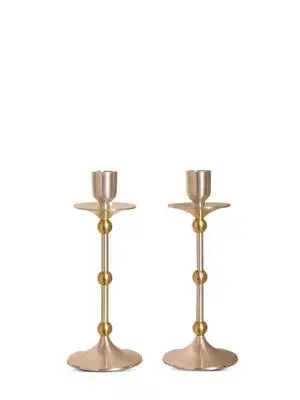 SOHO HOME Cilia Candleholders - Silver