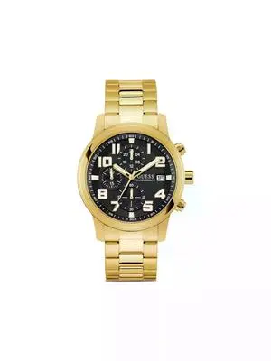 Guess 44mm Chronograph Bracelet Watch - Black