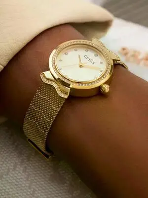 Guess Crystal-embellished 33mm Timepiece