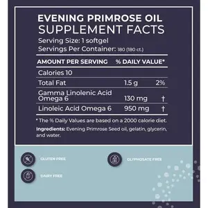 BODY BIO Evening Primrose Oil 180 Softgels