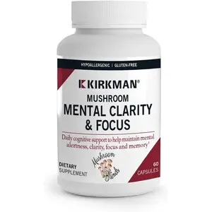 KIRKMAN PROFESSIONAL Mushroom Mental Clarity & Focus 60 Capsules - One-color