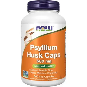 NOW FOODS Psyllium Husk Caps 500 Capsules - One-color