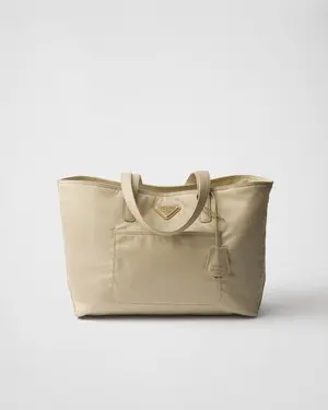 Prada Re-edition 1978 Medium Re-nylon And Saffiano Leather Tote Bag - Neutral