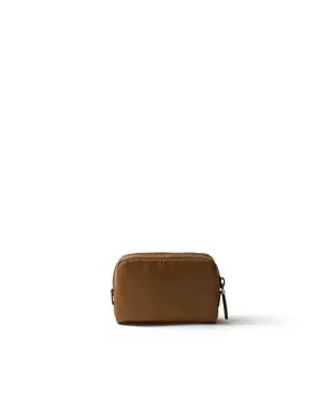 Prada Micro Re-nylon Pouch - Brown