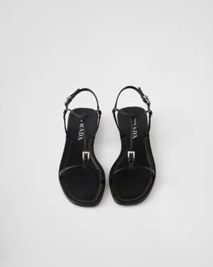 Prada Flat Leather Sandals