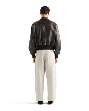 Prada Chambray Loose Fit Pants