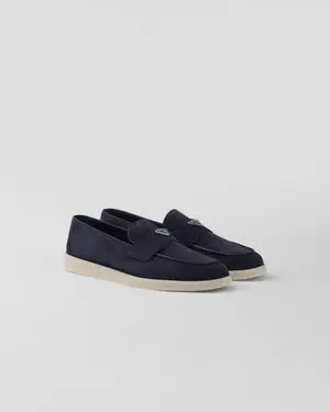 Prada Suede Loafers - Blue