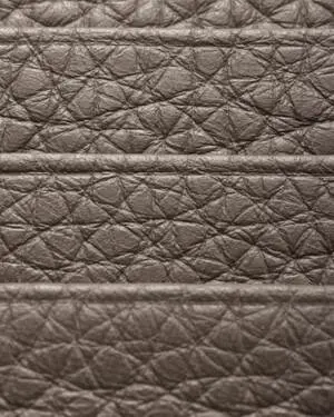 Prada Leather Card Holder - Grey