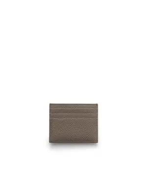 Prada Leather Card Holder - Grey