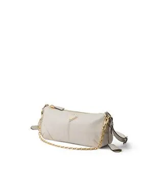 Prada Re-edition 2002 Leather Shoulder Bag - White