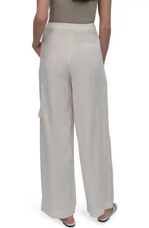 Dkny Weathered Twill Cargo Trousers - Ivory