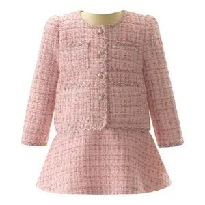 RACHEL RILEY Tweed Jacket And Skirt Set