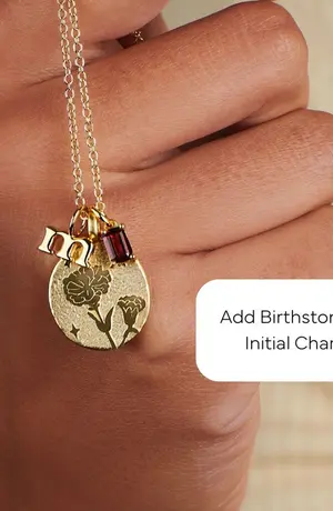 LITTLE SKY STONE Birth Flower Necklace - Daisy / April